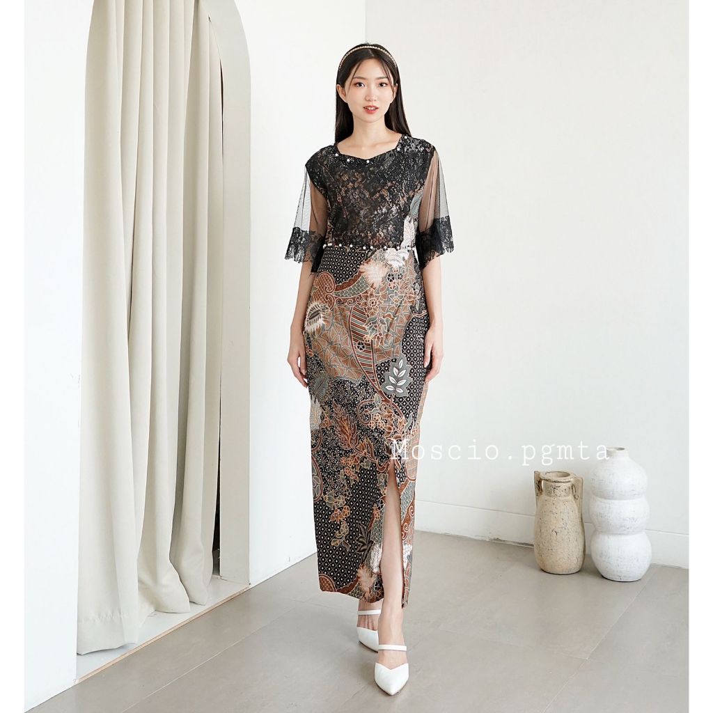Jodie Batik Brukat Dress Women's Wedding Dress Contemporary Batik Dress ...