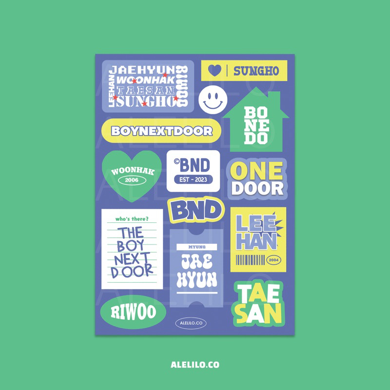 Boynextdoor / BONDO STICKER SET | Shopee Malaysia