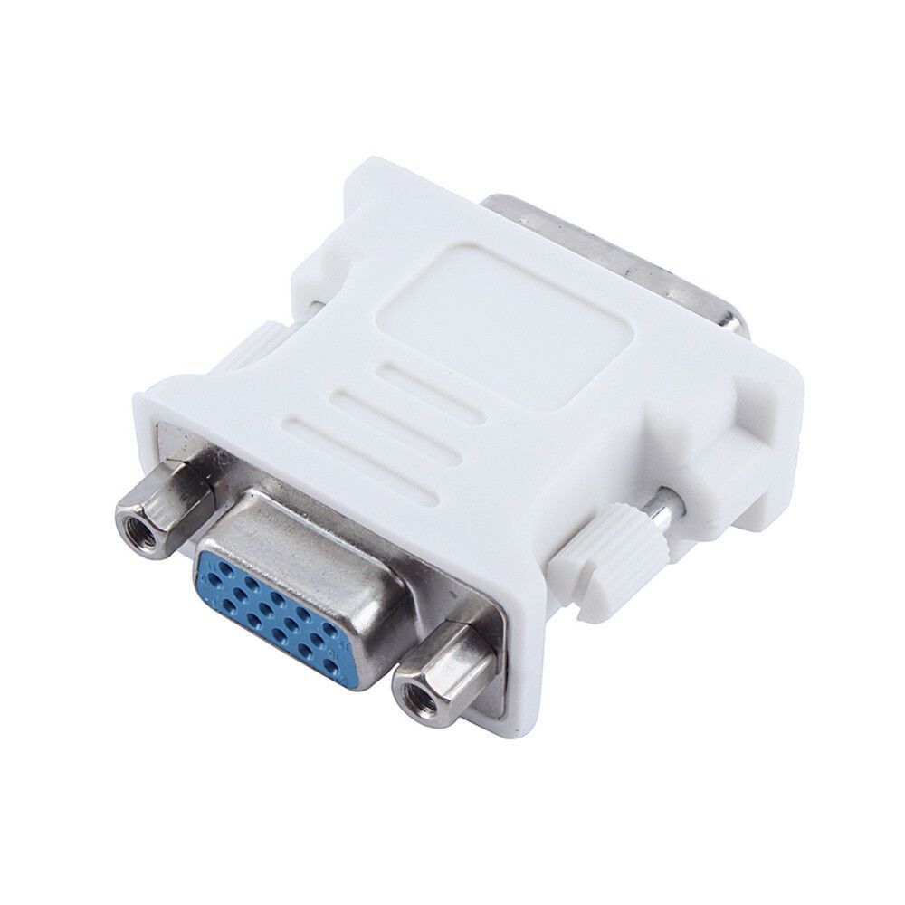 Dvi-i 24+1 Pin DVI Male to VGA Female Video Converter Connector ...