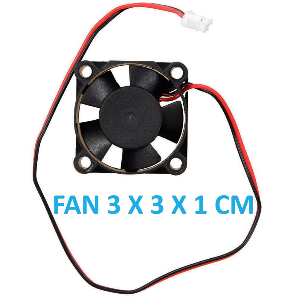 Cooling Fan 3x3x1cm Cooling Fan Brushless 5V DC 30x30x10 mm exhaust ...