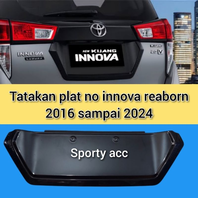 Linsence ornament innova reborn number plate holder 2016 to 2024 ori ...
