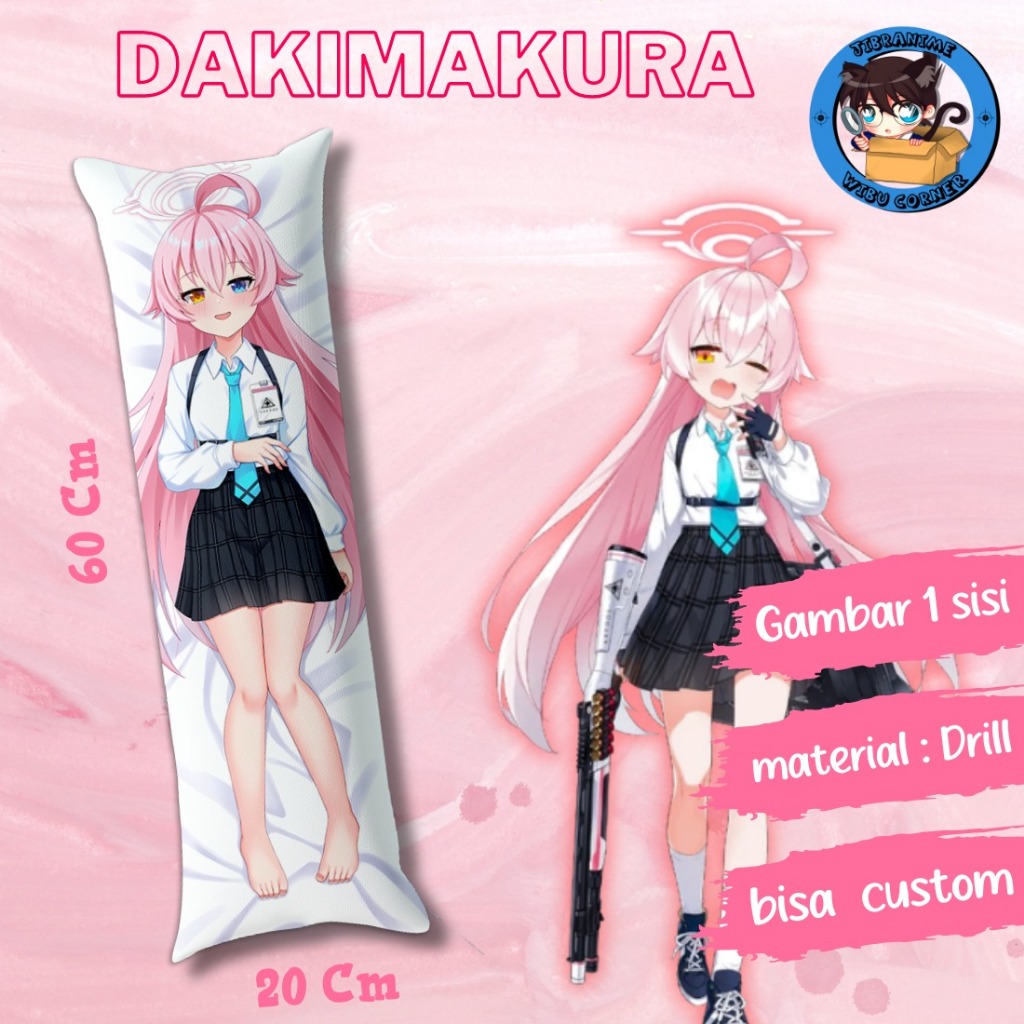 Dakimakura / takanashi hoshino blue archive bolster / size 20x60cm ...
