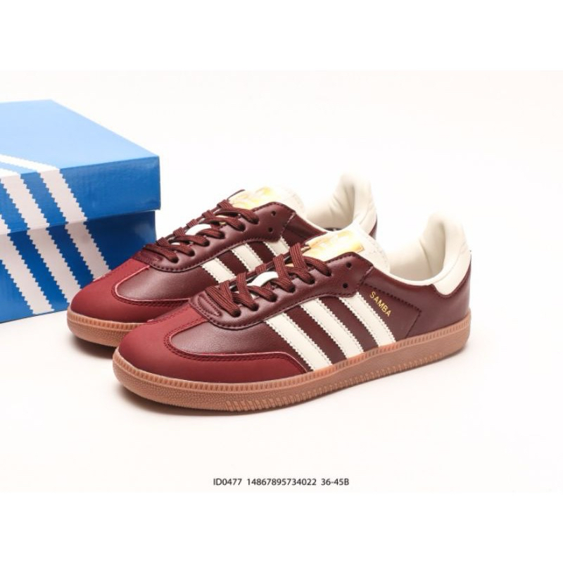 Adidas Samba OG Maroon Shoes 100% Authentic | Shopee Malaysia