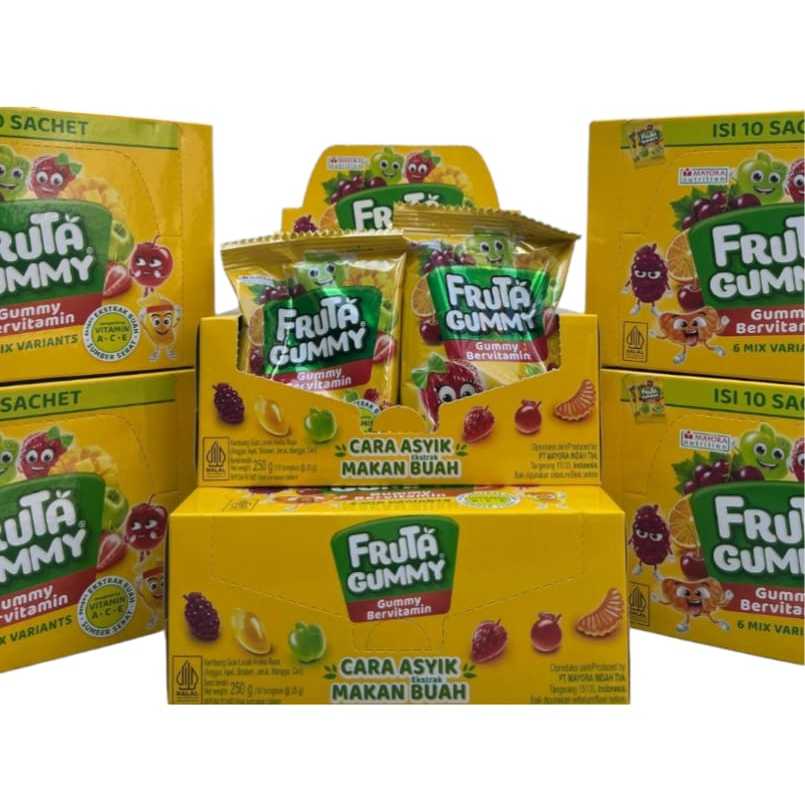 Fruta Gummy 25gr - Pack Of 10 Zak | Shopee Malaysia