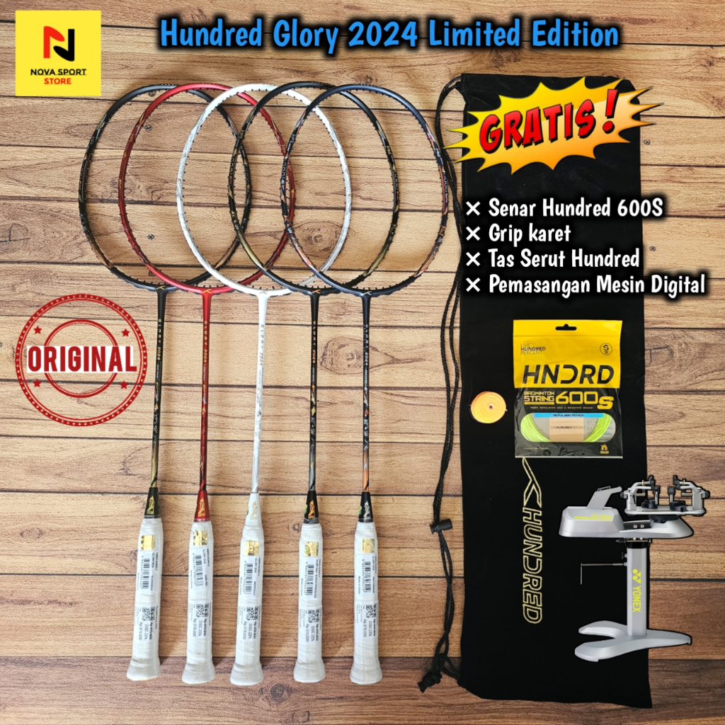 Hundred Glory Badminton Racket 2024 | Shopee Malaysia
