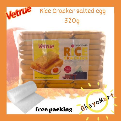 Vetrue japanese rice crackers salted egg yolk flavor/Vetrue rice Cake ...