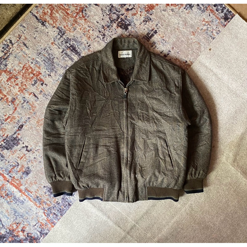 Vintage Work Jacket Wool Han Sung | Shopee Malaysia