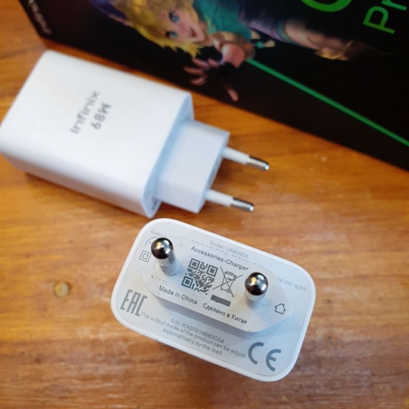 Infinix 68W Charger Fast Charging Type-C Zero 30 5G/ Note 30 Pro ...