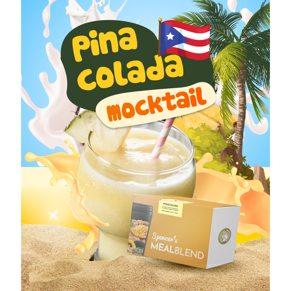 Spencer's MealBlend Pina Colada Mocktail - Healthy & Delicious Slim Solution - Diet Solution ...