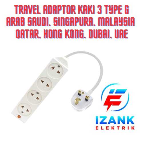 Ize 3-leg Electrical Plug Socket Hajj Umrah SAUDI Arabia MALAYSIA ...