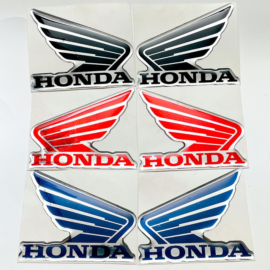 Honda WING Sticker 3D Flexible Embossed Emblem Sticker | Shopee Malaysia