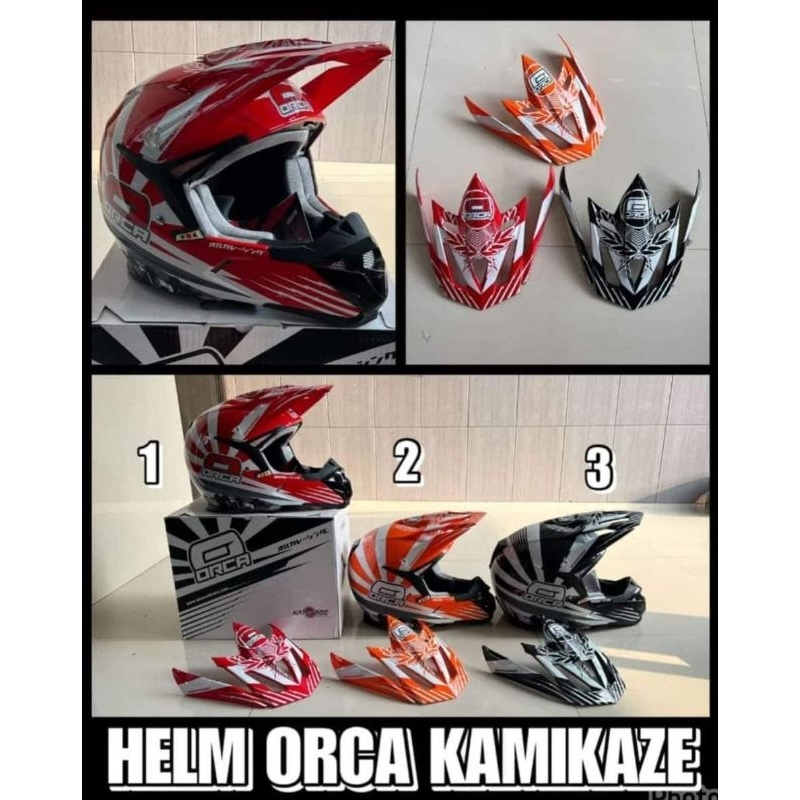 Original Orca Limited KAMIKAZE Rsv Helmet | Shopee Malaysia