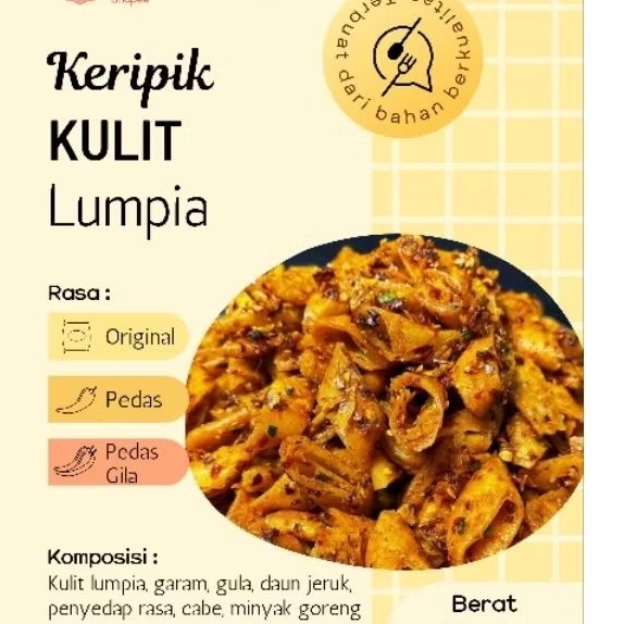 Original Extra Spicy Lumpia Skin Chips 250gram | Shopee Malaysia