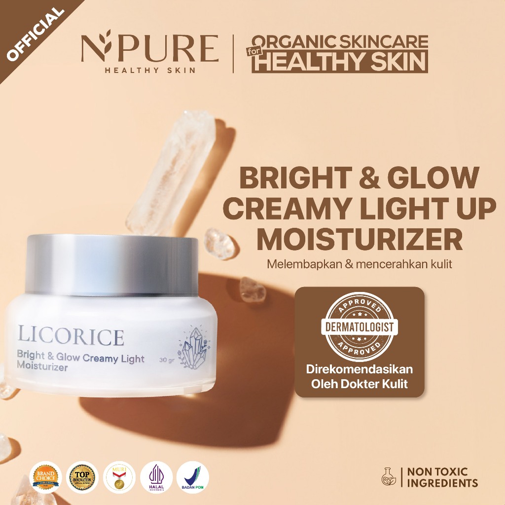 Npure Licorice Bright & Glow Creamy Light Moisturizer/Creamy Light ...
