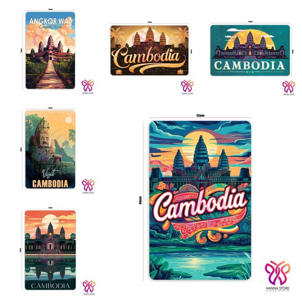 Cambodian Cambodian Cambodian Souvenir Refrigerator Magnet Angkor wat ...
