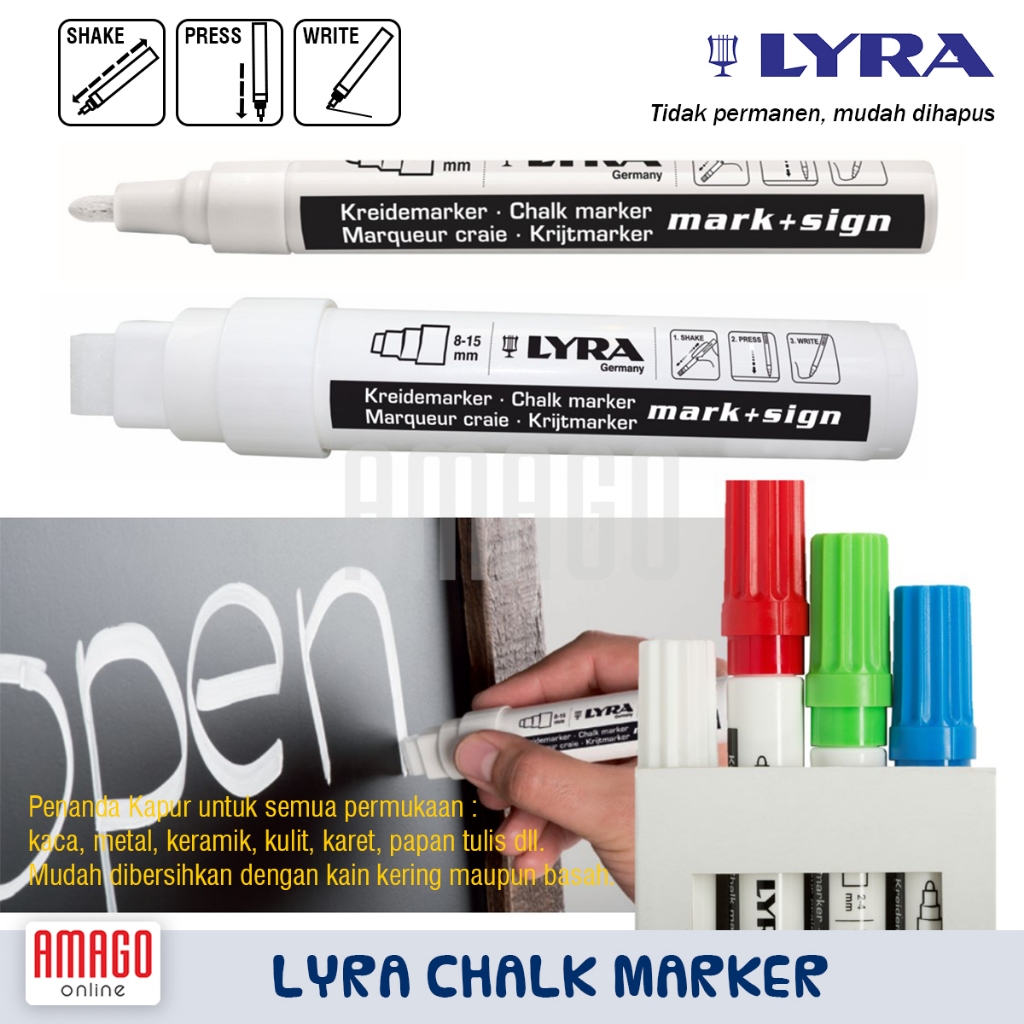 Lyra Chalk Marker Chalk Marker - Color Options | Shopee Malaysia