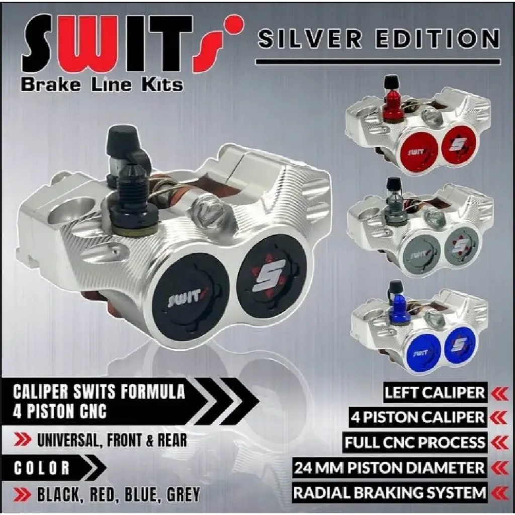 Universal CNC piston Swiss Formula 4 Caliper | Shopee Malaysia