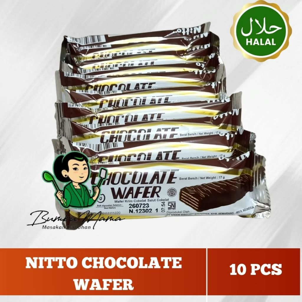 Nitto Chocolate Wafer 17gr/1 Pack Contains 10pcs | Shopee Malaysia