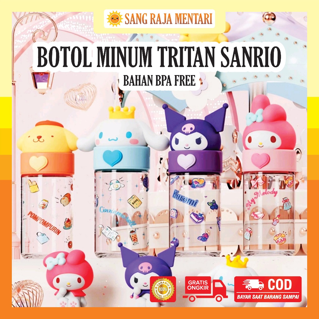 Sanrio Head Drinking Bottle, BPA Free Tritan Material, Gets Clay ...