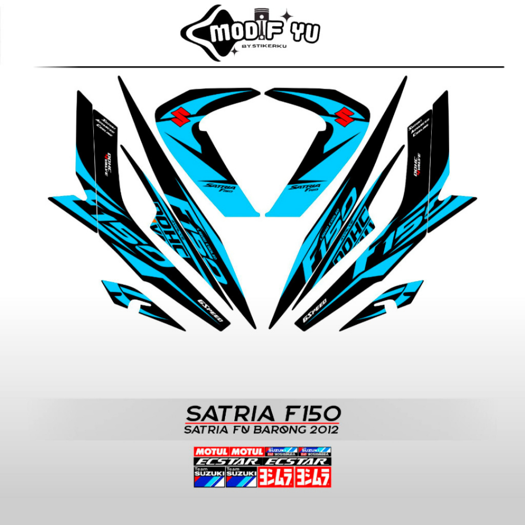 Striping SATRIA F150 MOTIF 4 / SUZUKI / ECSTAR / SATRIA FU BARONG 2012 ...