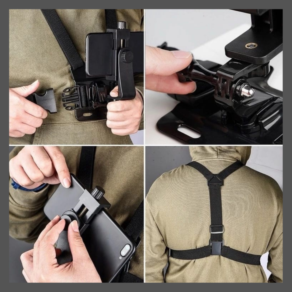 Chest Strap Mobile Phone & Camera Chest Strap/Chest Phone Holder for ...