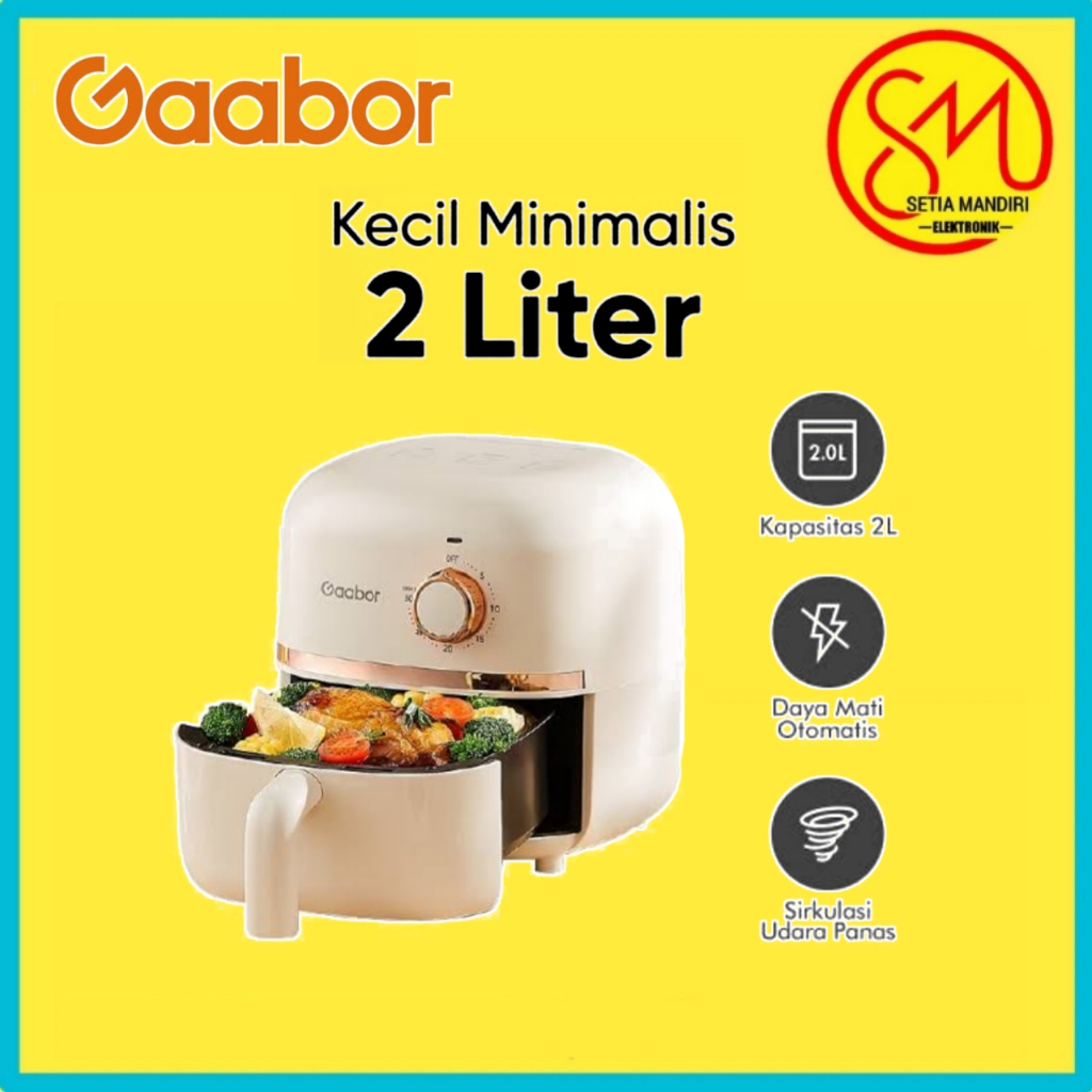 MESIN Gaabor MINI Air Fryer Small Low Watt Frying Machine Without Oil ...