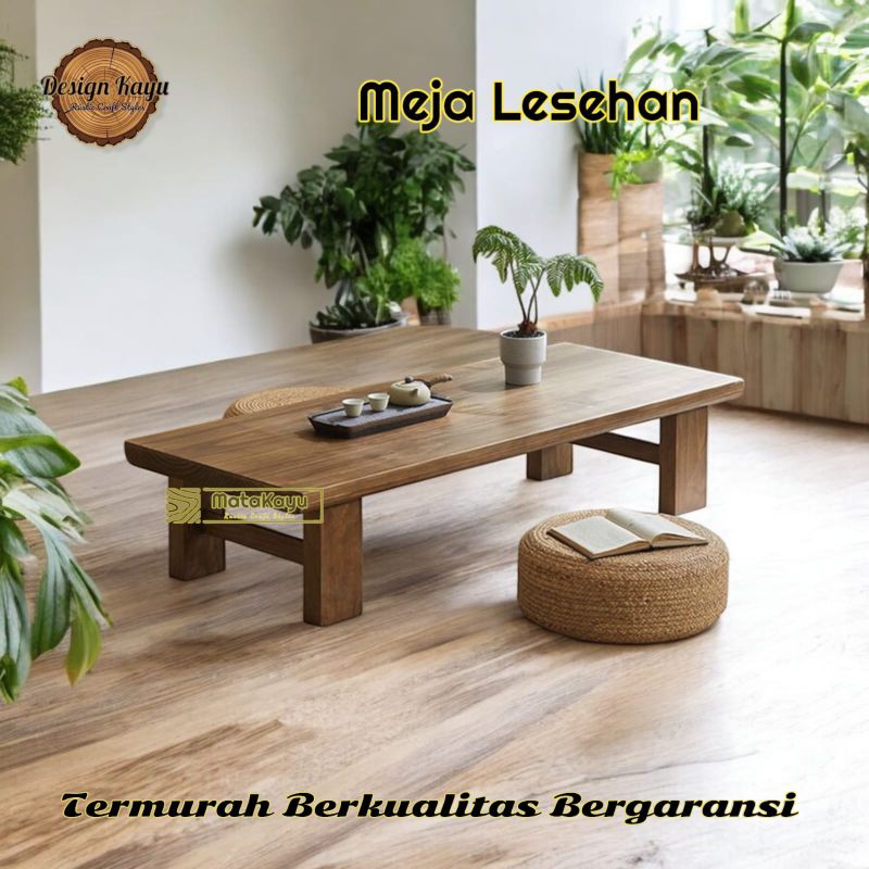 KAYU Wooden lesehan table MJ-07 minimalist guest table wooden table ...