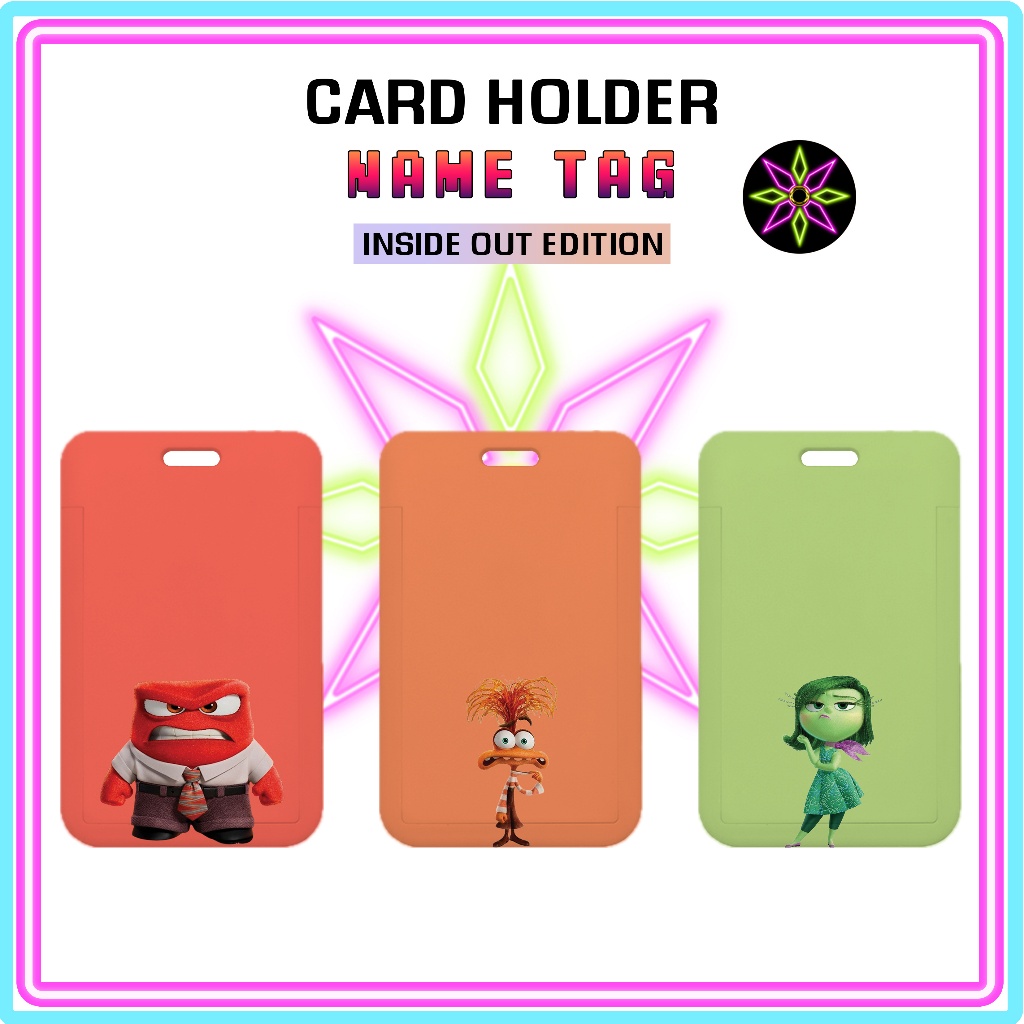 Hikari Print ID Card Holder Inside Out Edition Nametag Strapless Card ...