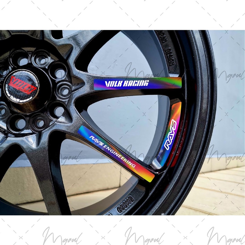 1 Set Wheel Sticker for Rays Volk Racing CE28 CR II BLACK EDITION Decal ...