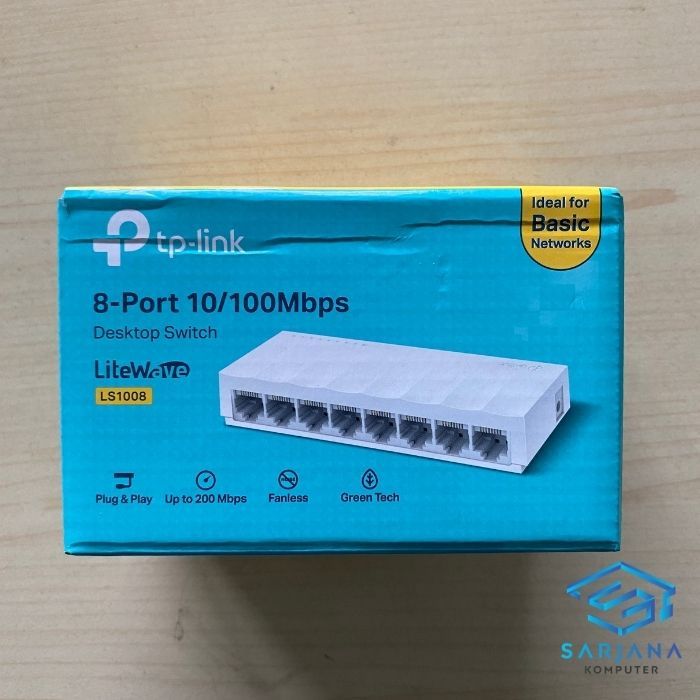 Tp-link 8-Port LS1008 10/100Mbps Hub Switch | Shopee Malaysia