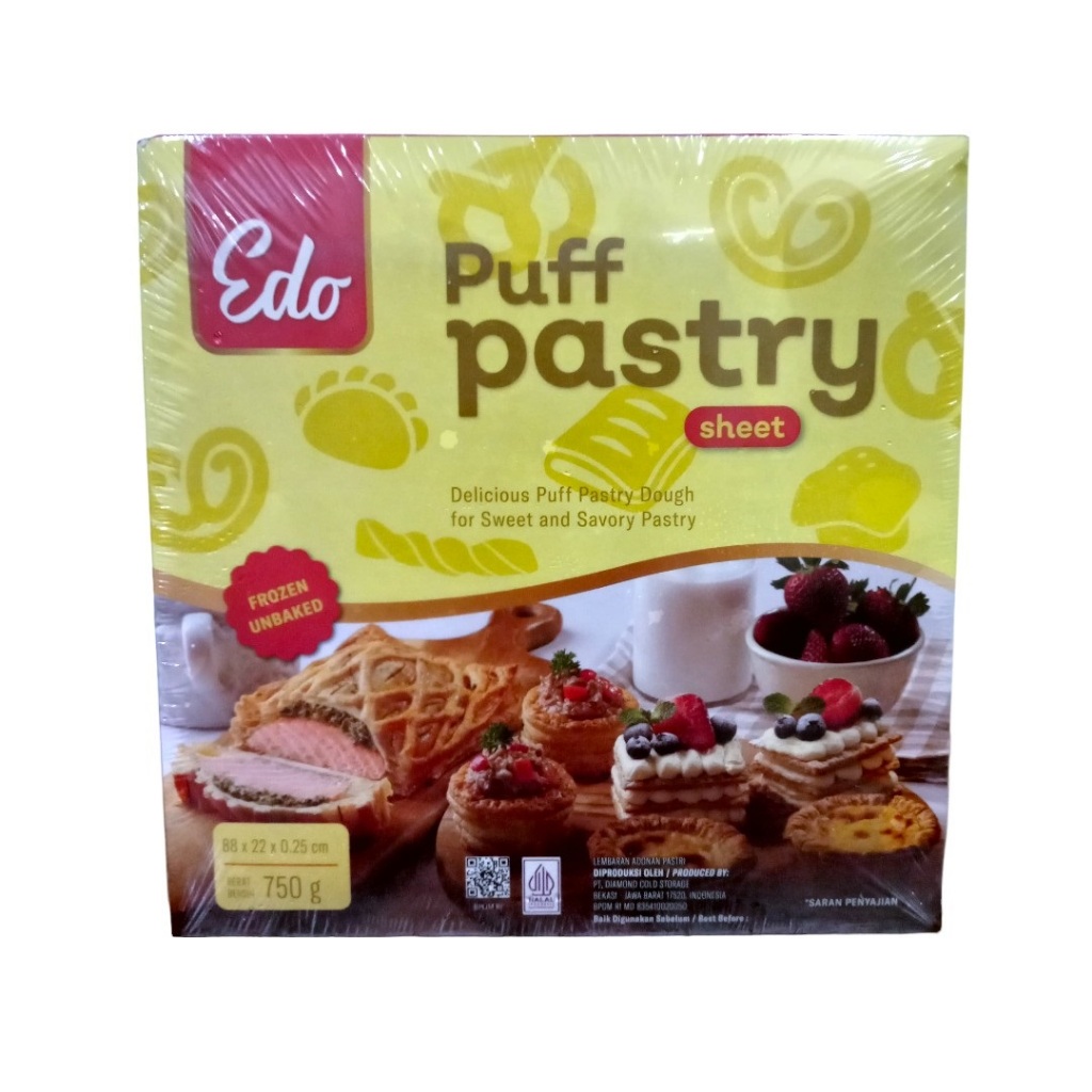 Puff Danish Pastry Sheet Zuppa Soup Instant Frozen Bread Dough EDO 375 ...