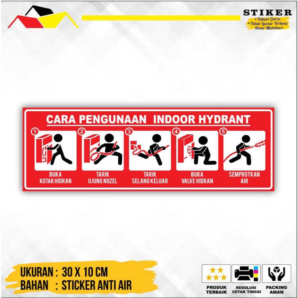 Sign/sign Sticker How To Use INDOOR HYDRANT | Shopee Malaysia