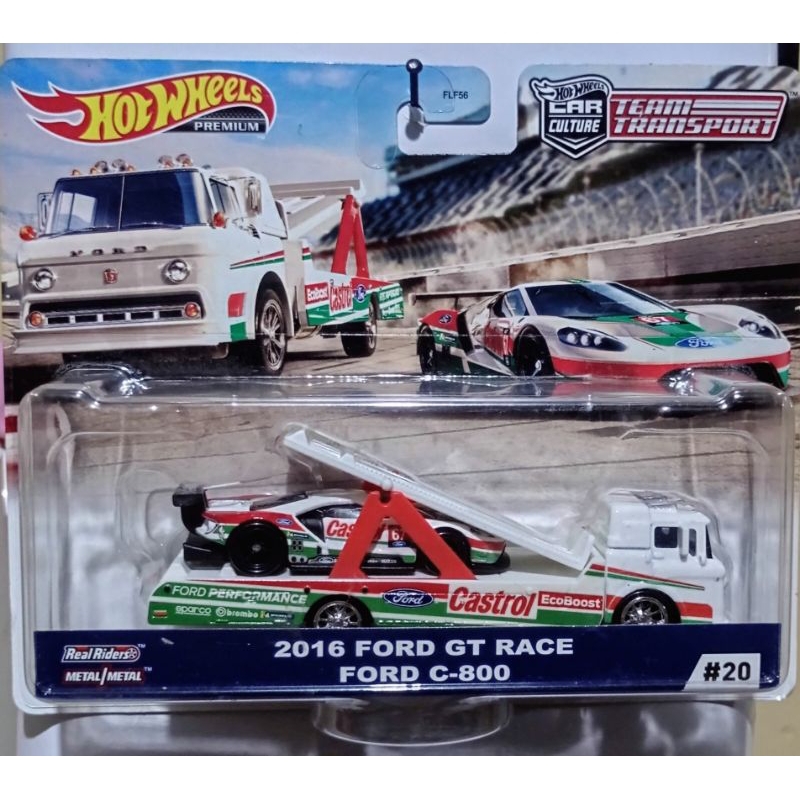 Hot Wheels Team Transport 2016 Ford GT Race Ford C-800 | Shopee Malaysia