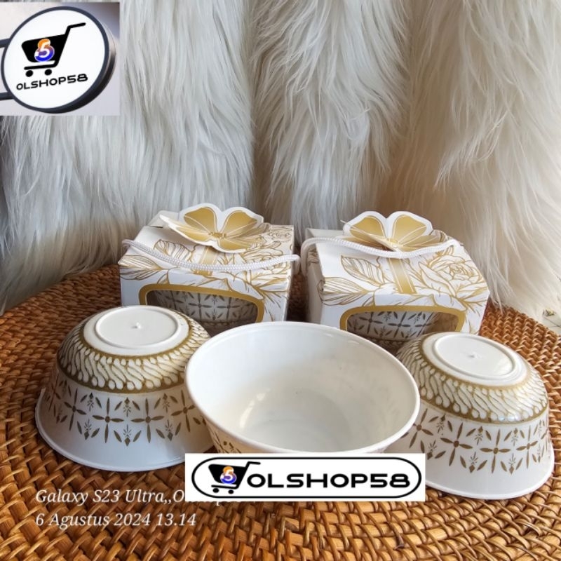 (contains 50pcs) ROUND BROWN BATIK BOWL IN BOK PACKAGING | Shopee Malaysia