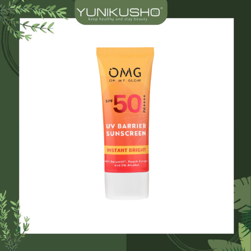 Omg Oh My Glow UV Barrier Sunscreen SPF 50 PA++++ 25ml | Shopee Malaysia