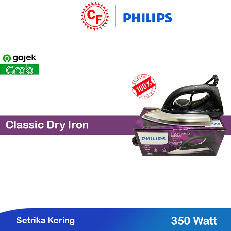 Philips HD1173 Iron Classic Dry Iron HD-1173 Philips Official Warranty ...