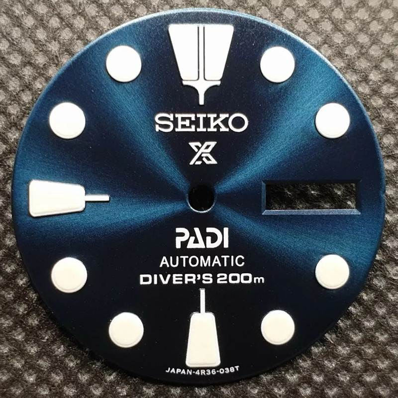 Dial seiko Sunburst Blue for PADI PROSPEX NH36 4R36 7S26-0020 SKX007 ...