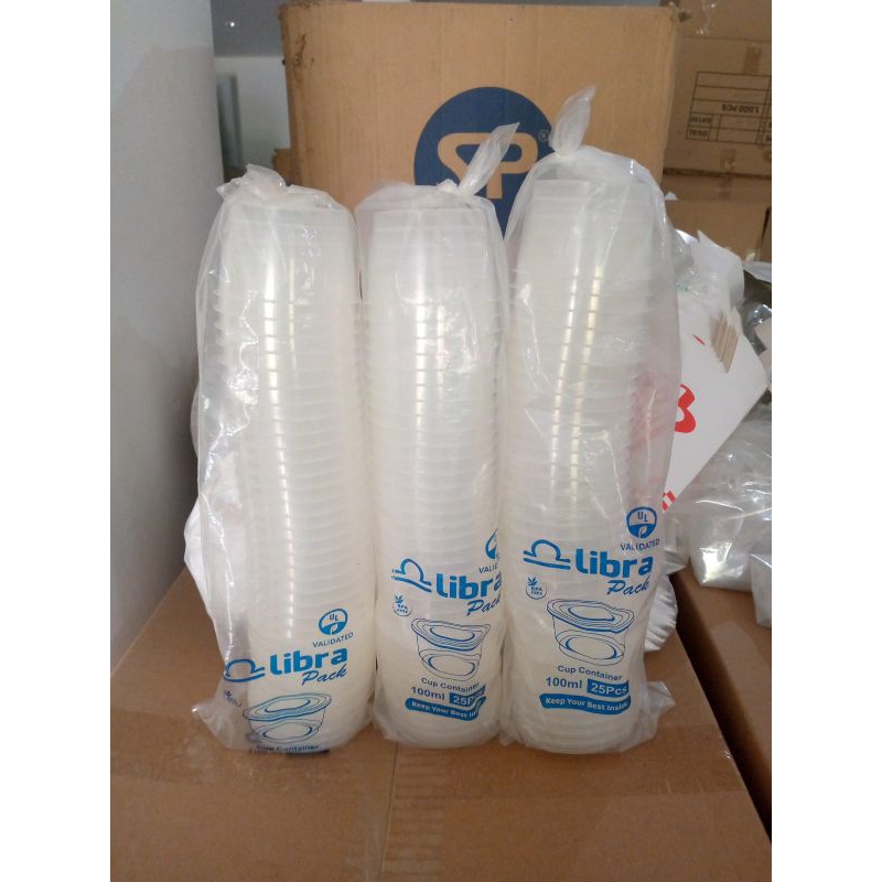 HP - LIBRA Cup CONTAINER 100ml 8gr Oval Sauce Cup/ Sambel Cup ...