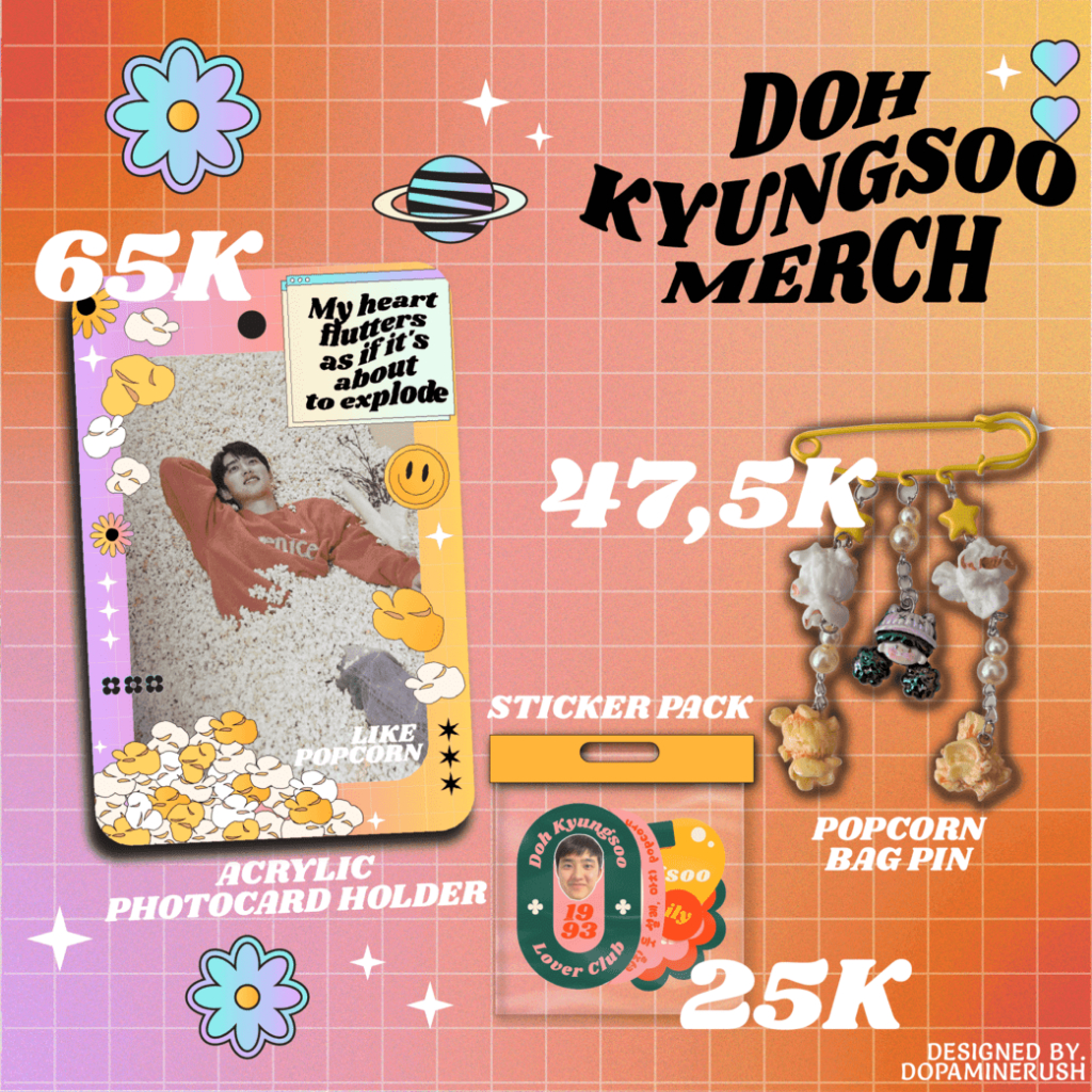 Doh KYUNGSOO MERCHANDISE BY. Dopaminerush CARD HOLDER STICKER PACK BAG ...