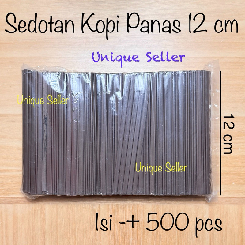 12cm Hot Coffee Straws contains -+ 500 pcs / 12 cm Hot Coffee Straws ...