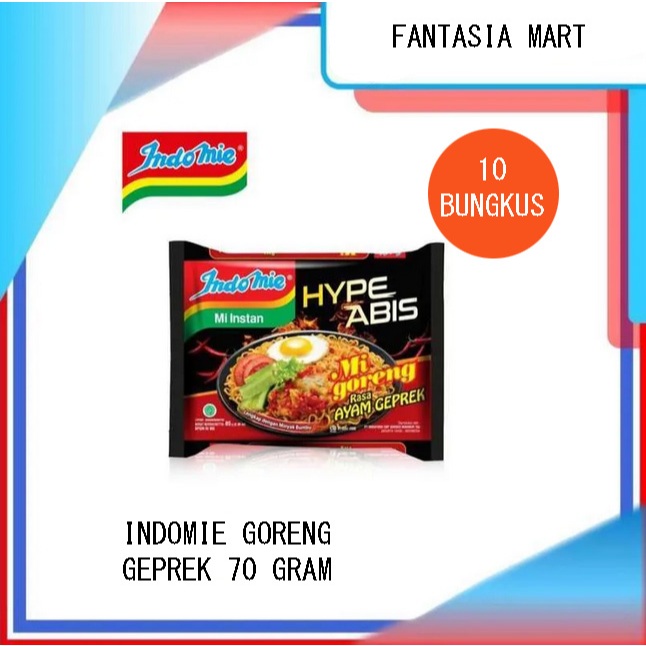Indomie Fried Chicken 70 Grams PER PACK Of 10 Packs Of FUN CORNER With ...