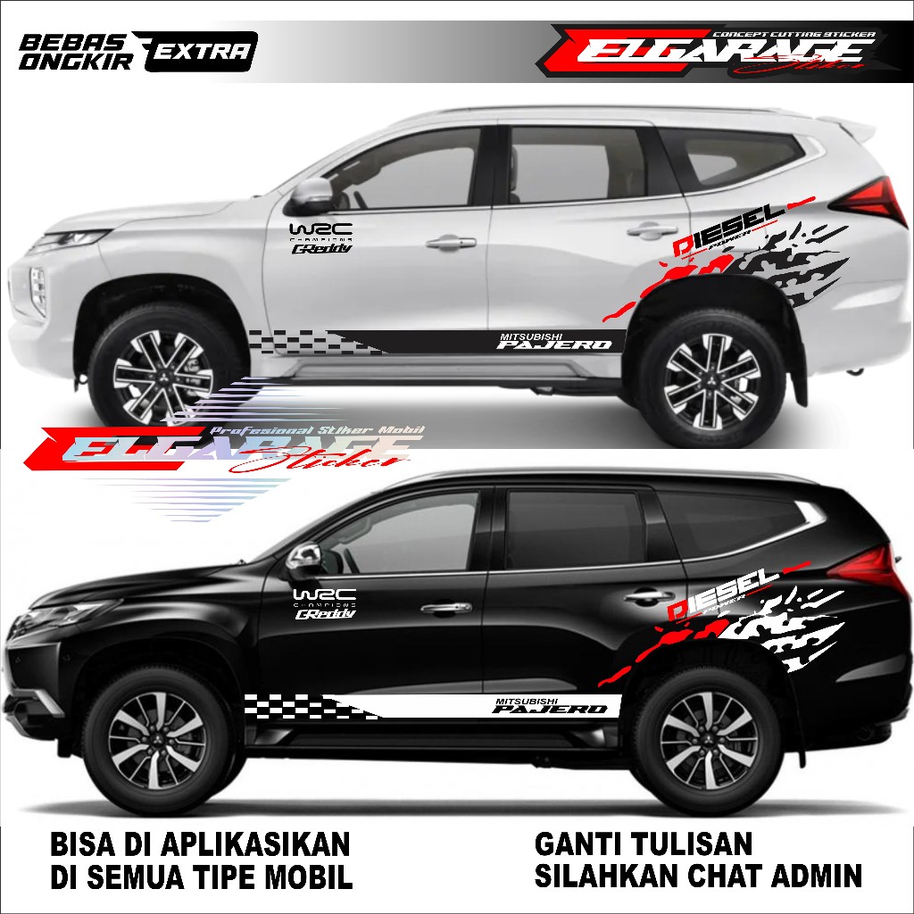 New Mitsubishi pajero Car Stickers pajero Sport Car Stickers pajero ...