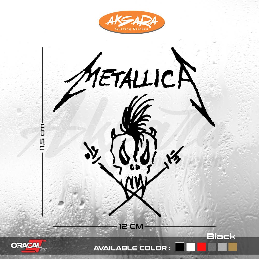 Metallica Skull Logo Cutting Sticker | Metallica Skull Sticker Cutting ...