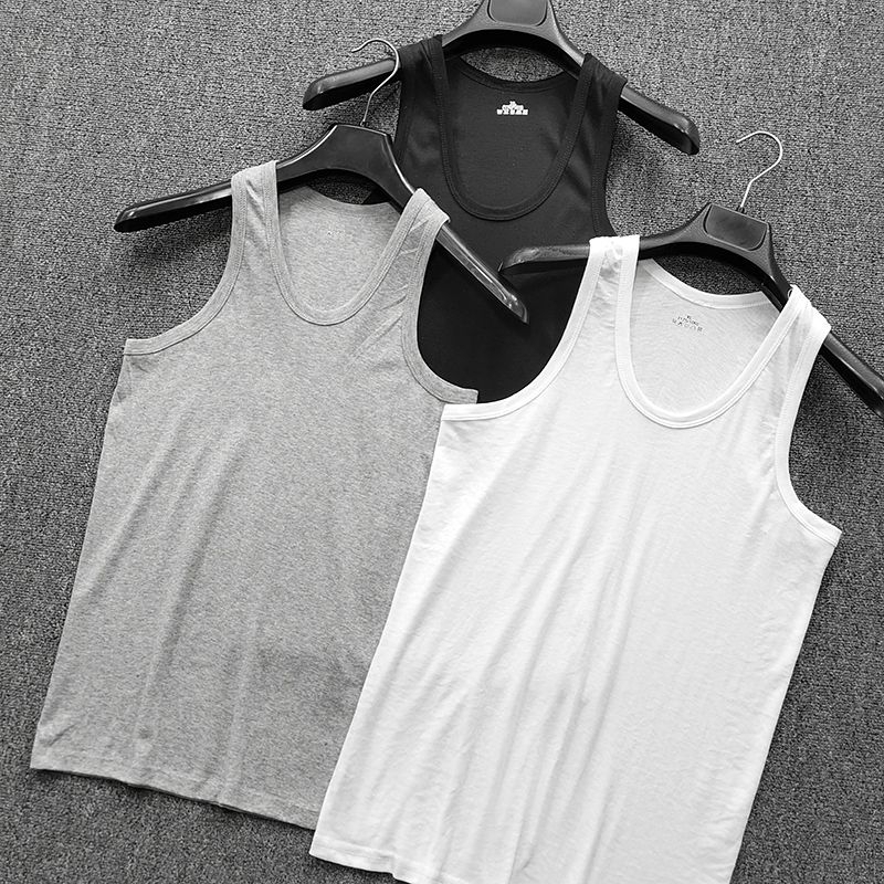 KATUN Adult Men's Plain Singlet Cotton Material Men's Singlet Shirt Can ...