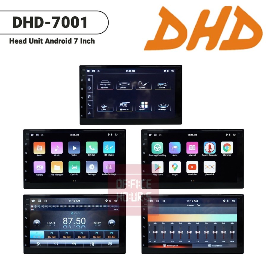 7 INCH DOUBLE DIN DHD-7001 ANDROID HEAD UNIT | Shopee Malaysia