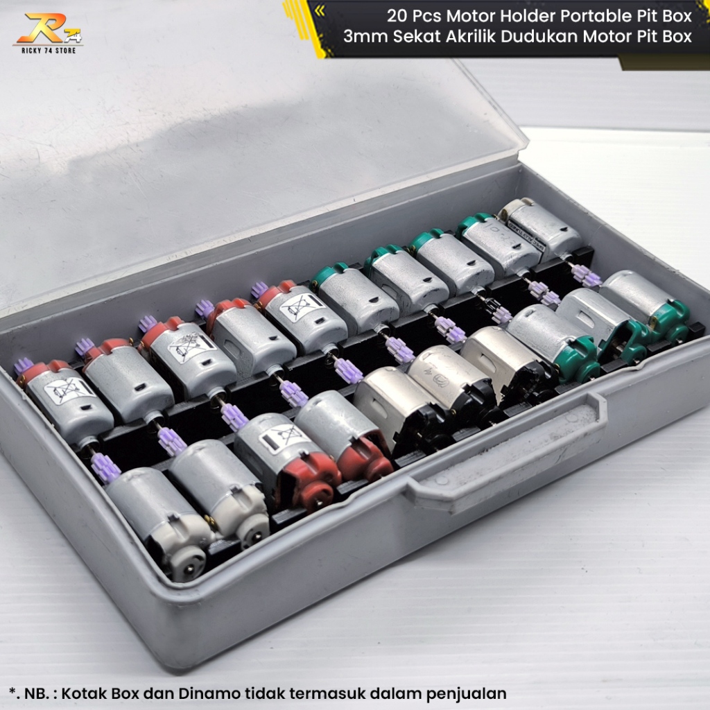 Tamiya Pitbox Acrylic Bulkhead Dynamo Holder - 20 Pcs Motorcycle Holder ...