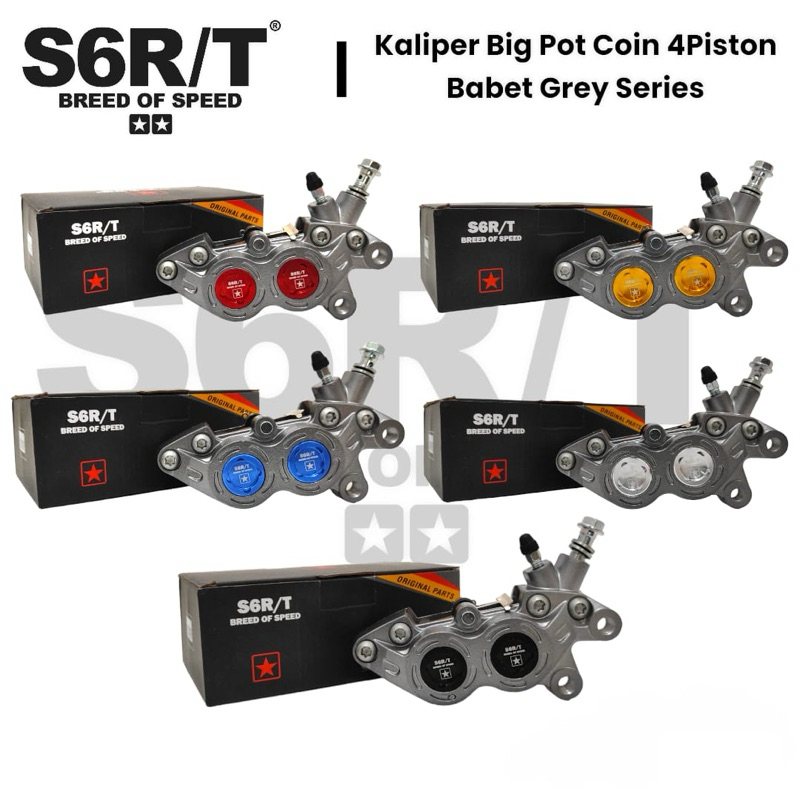 4-piston Caliper BIG POT S6R/T BREED OF SPEED UNIVERSAL 4P BIGPOT ...