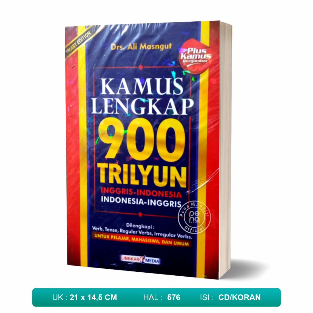 Complete English Dictionary 900 Trillion A5 FULL COLOR (Uk - INDONESIA ...