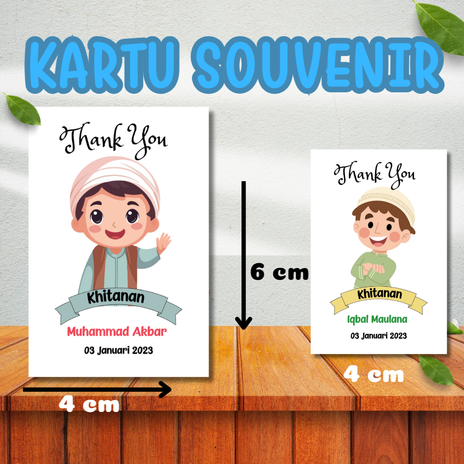 Part 1/ Circumcision Souvenir Card/ Circumcision Greeting Card | Shopee ...