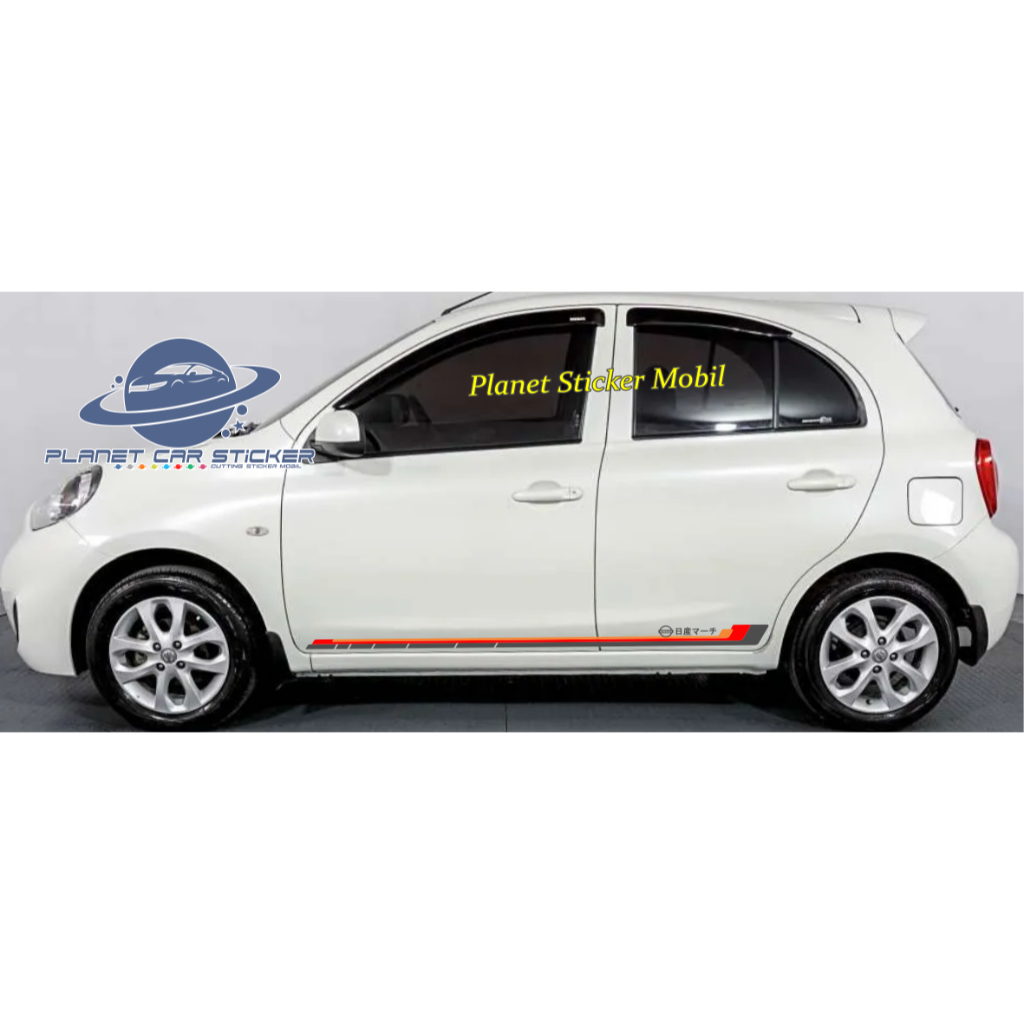 New sticker march sticker list stripe Car sticker nissan march cutting ...
